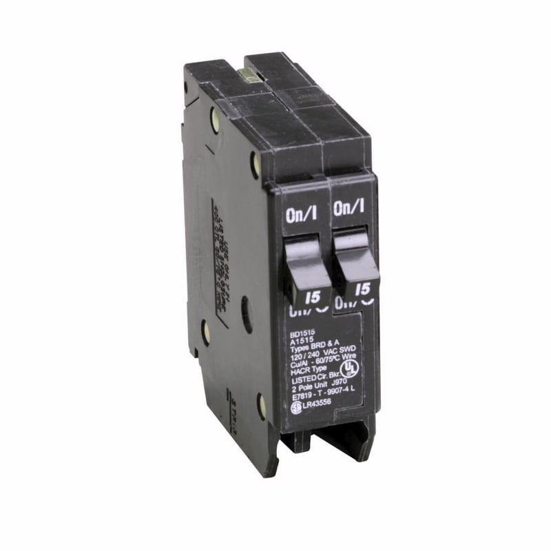 Eaton BD1515 BD, 1 Pole, 15 Amp, Plug-On Circuit Breaker, 120 Volt | Mars Electric
